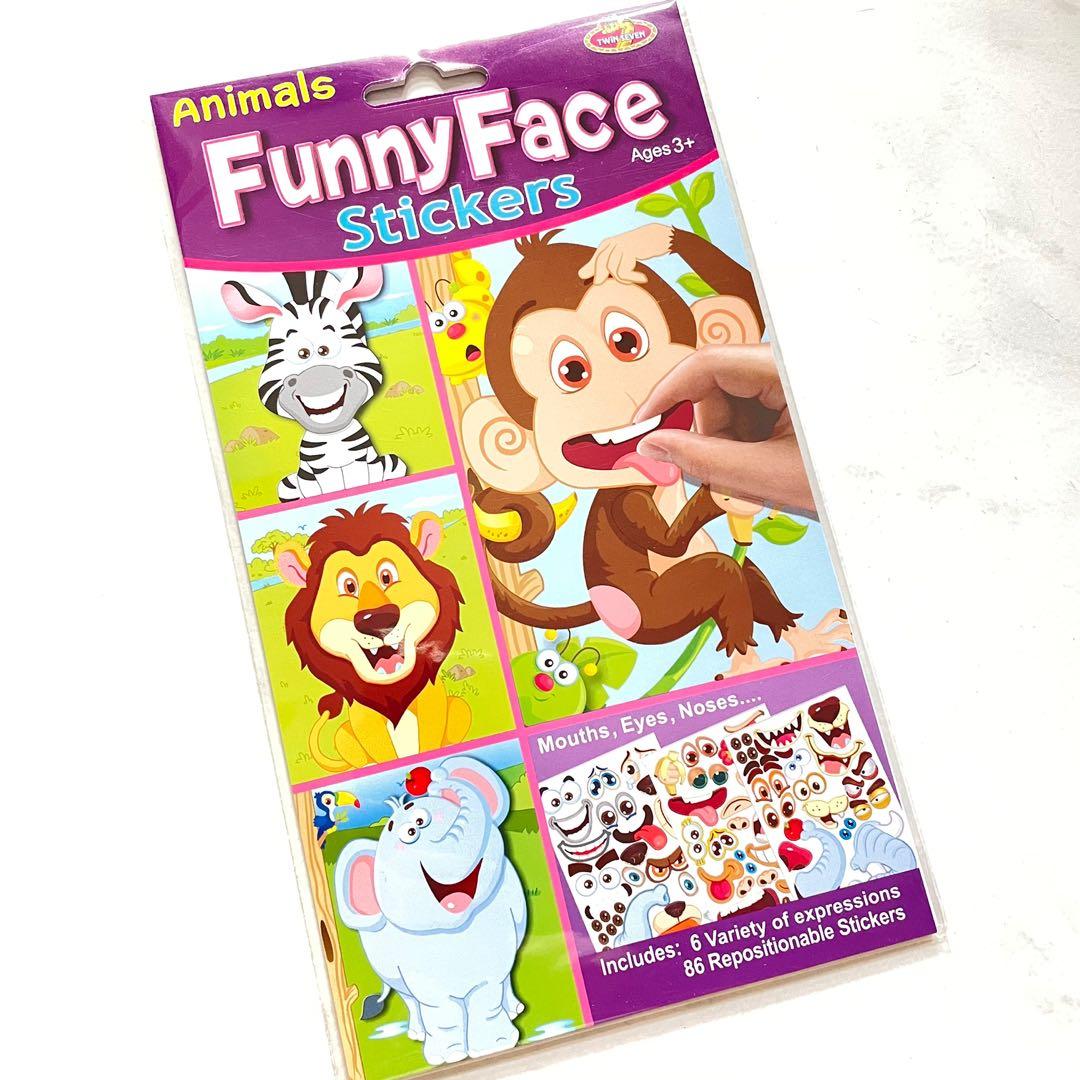 Funny Face Stickers, Health & Nutrition, Face Masks & Face Shields on ...