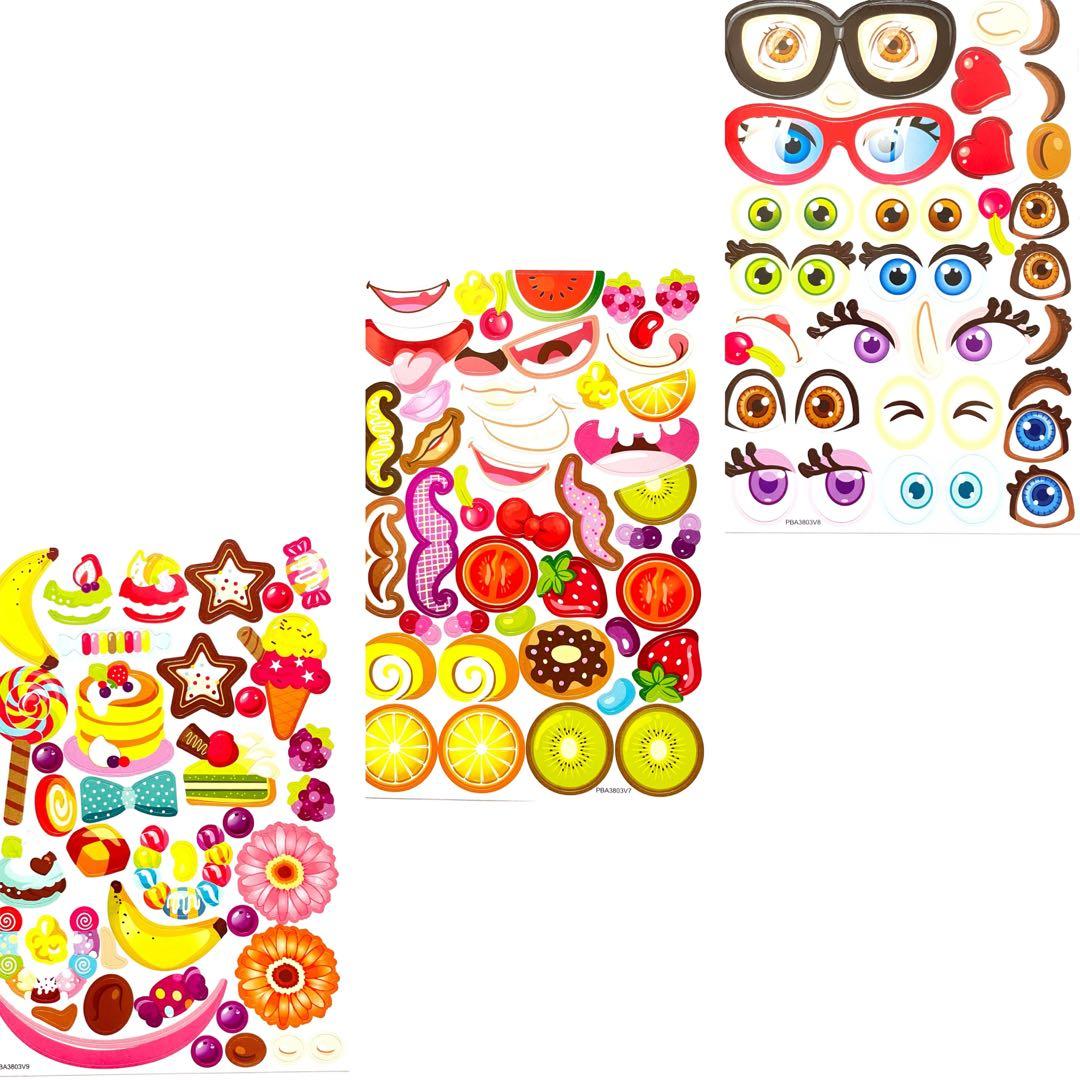 Funny Face Stickers, Health & Nutrition, Face Masks & Face Shields on ...