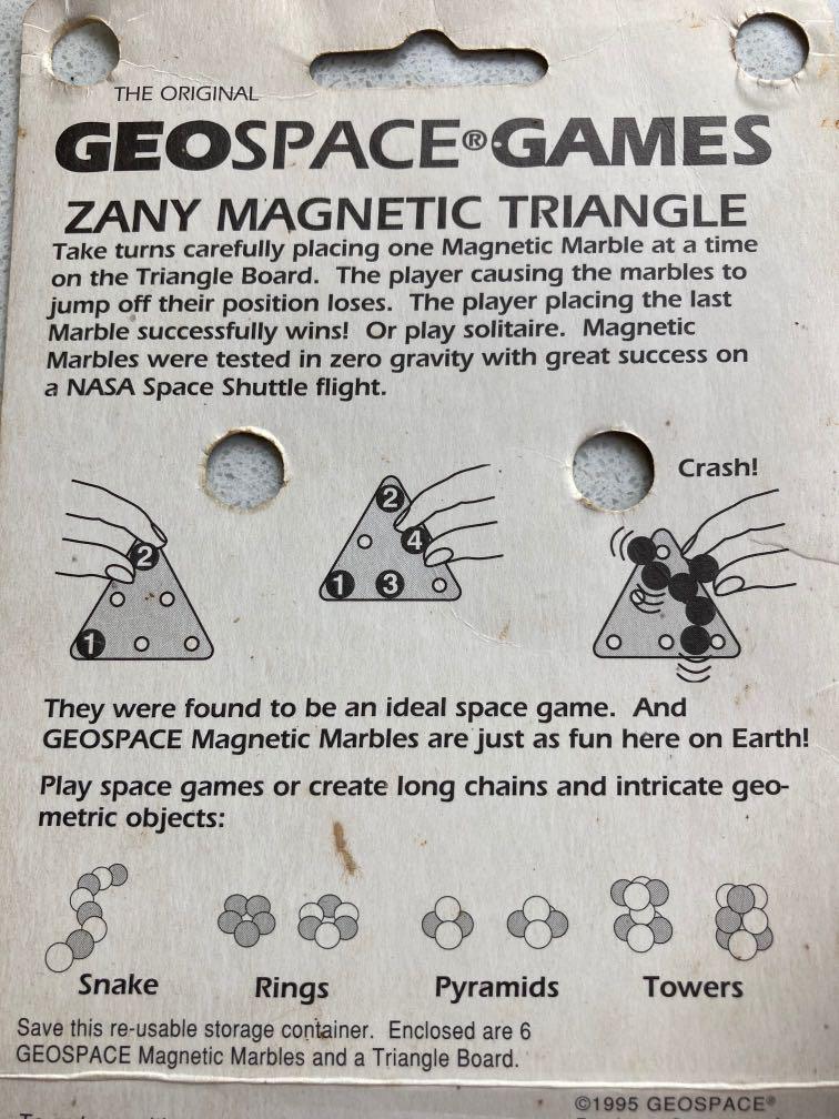 Geospace magnetic marbles game, Hobbies & Toys, Toys & Games on Carousell