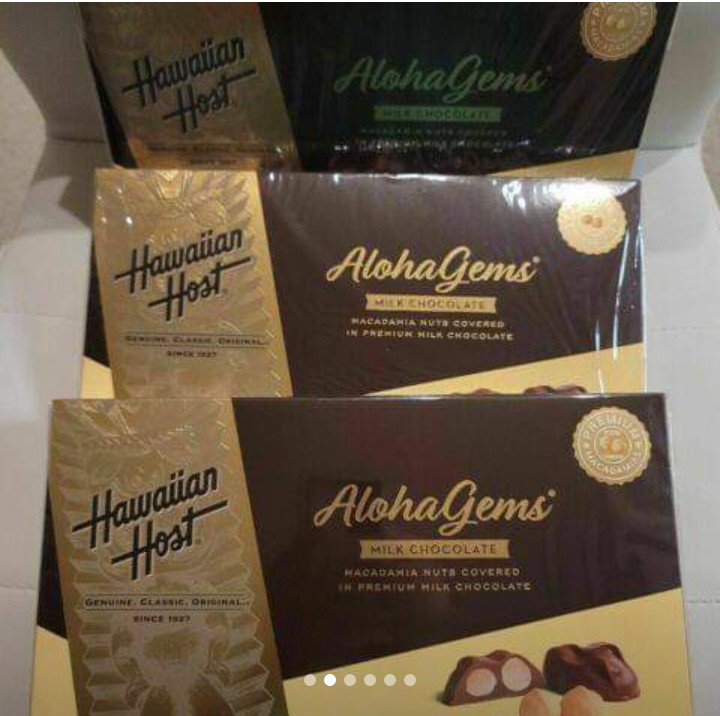 Hawaiian Host Aloha Gems Macadamia Nuts Milk Chocolate, Food & Drinks ...