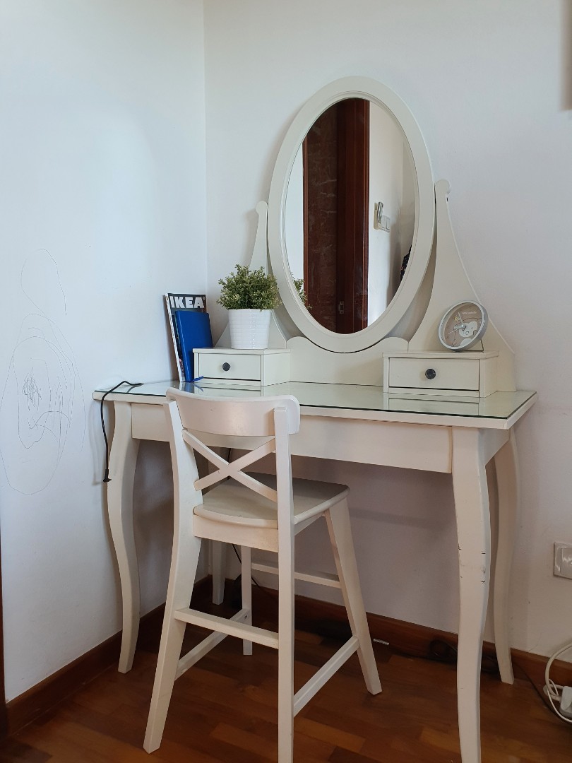 Ikea Hemnes Dressing Table Set, Furniture & Home Living, Furniture ...
