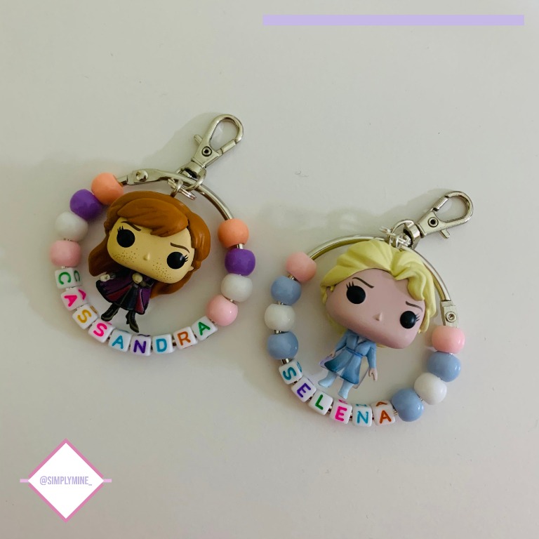 [LIMITED EDITION] FROZEN 2 Elsa & Anna Keychain, Hobbies & Toys ...