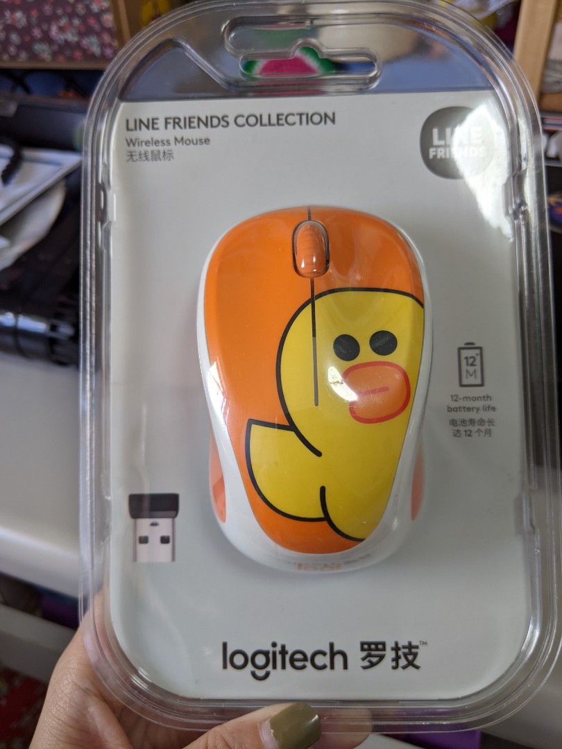 Logitech line friends Sally mouse, Computers & Tech, Parts ...