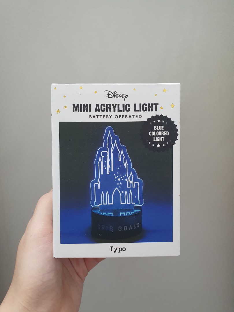 Mini Disney Castle Acrylic Light, Everything Else on Carousell