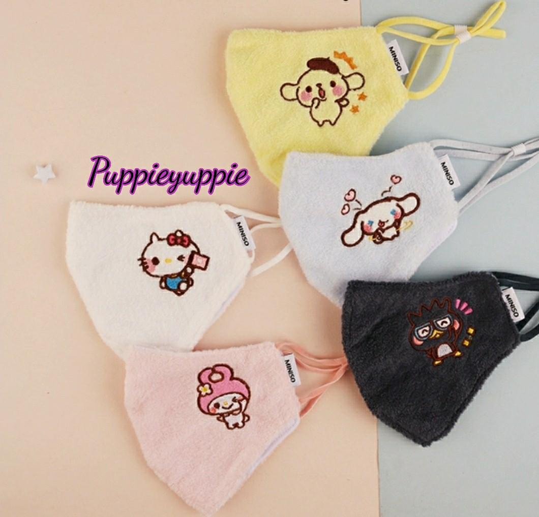 Miniso Sanrio Pompompurin Bad badtz Maru Melody Reusable Mask, Health ...
