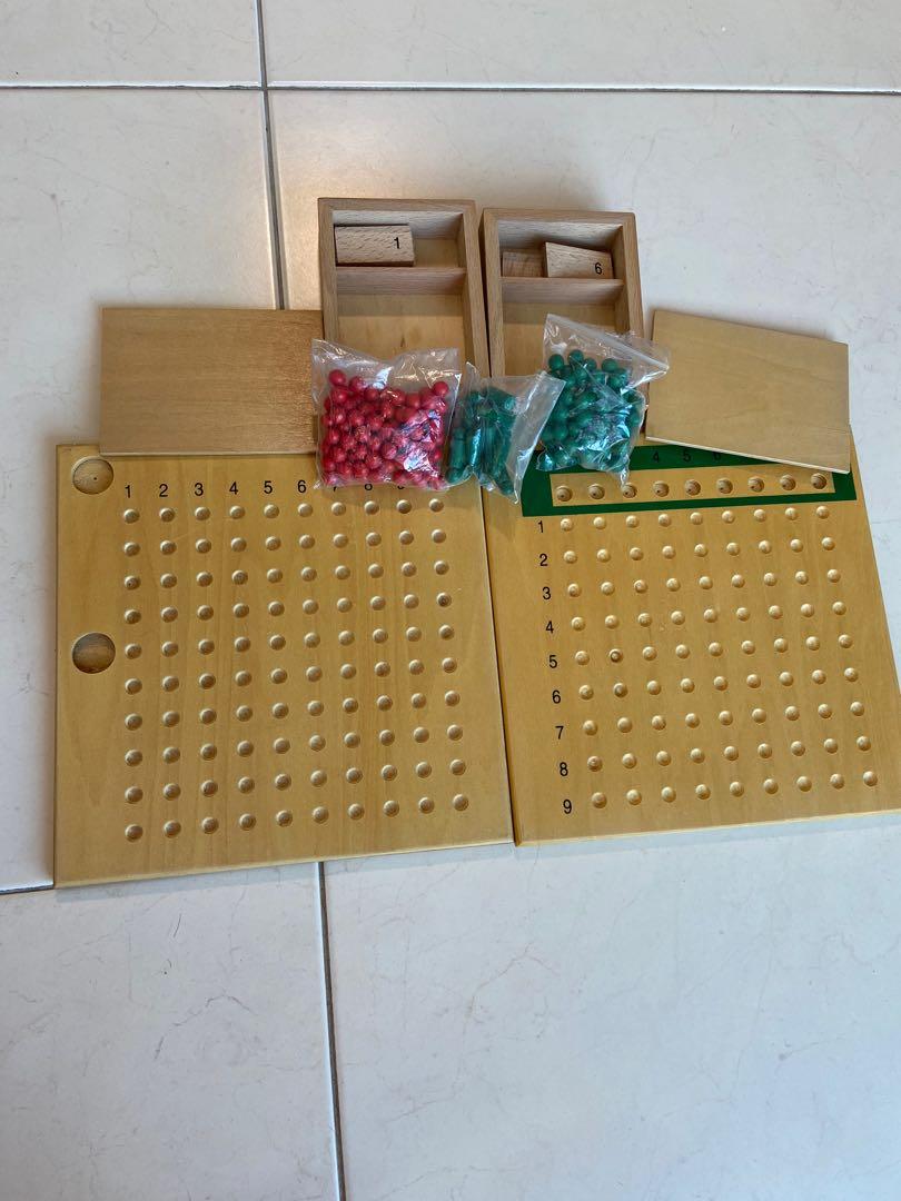 Montessori Multiplication & Division Board, Toys & Games, Others on ...