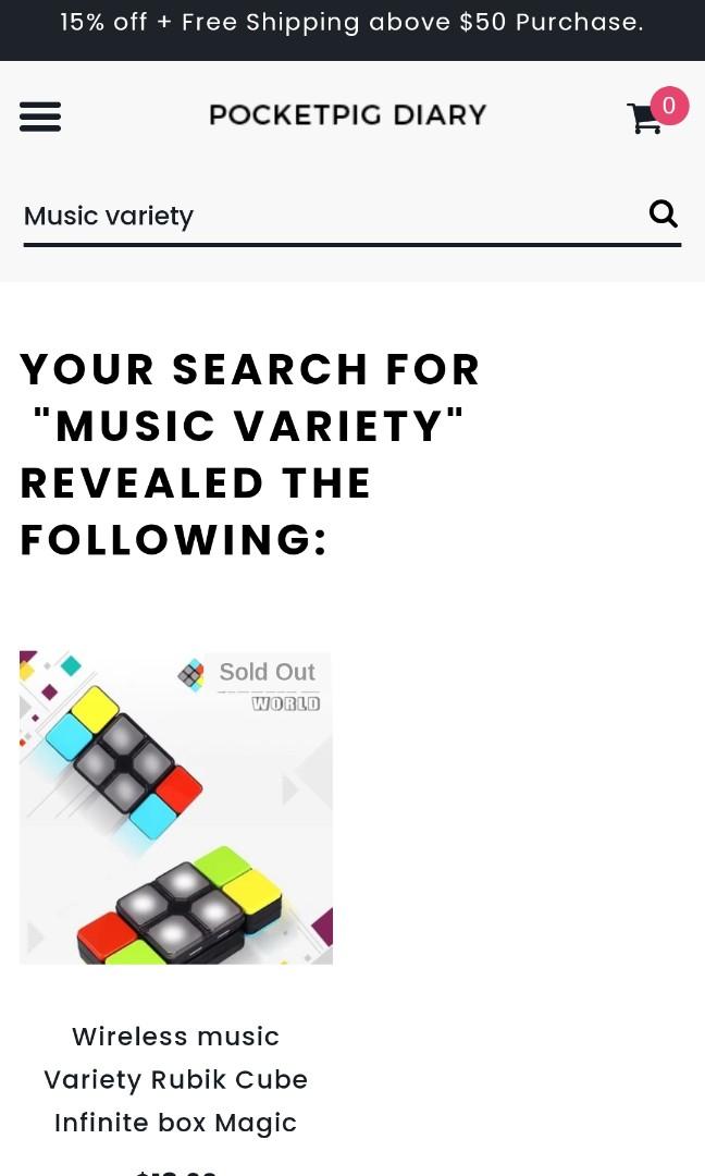 Music Variety Rubik's Cube, Hobbies & Toys, Toys & Games on Carousell