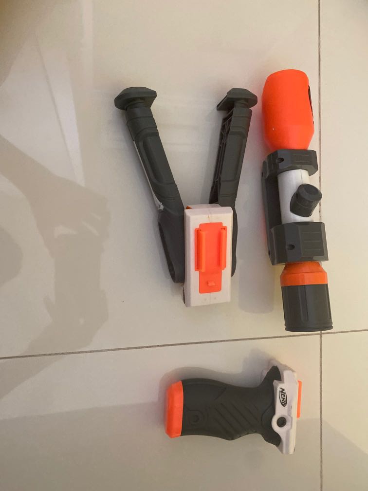 nerf gun attachments, Hobbies & Toys, Toys & Games on Carousell