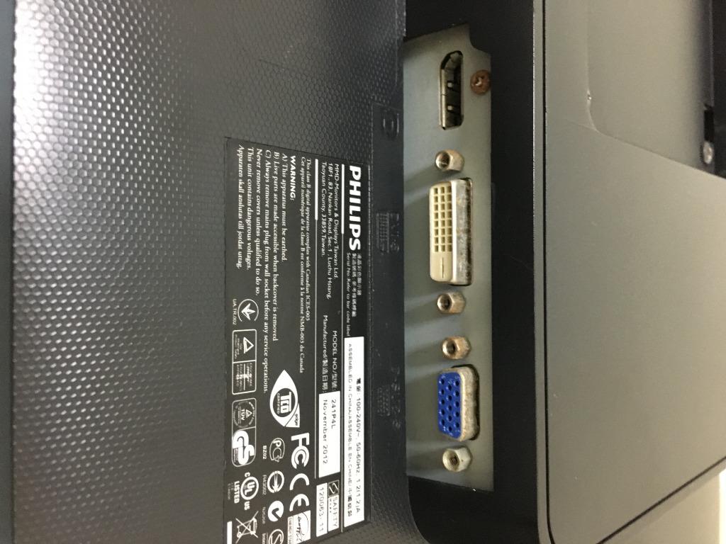 Philips Brilliance 24 Inch Full HD Computer Monitor 241P4LRY, Computers ...