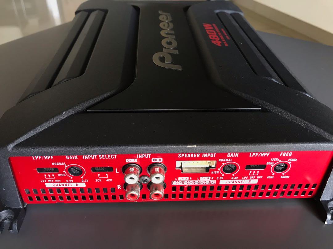 Pioneer 4 Channels Car Amplifier GM-A4604, Car Accessories, Accessories ...