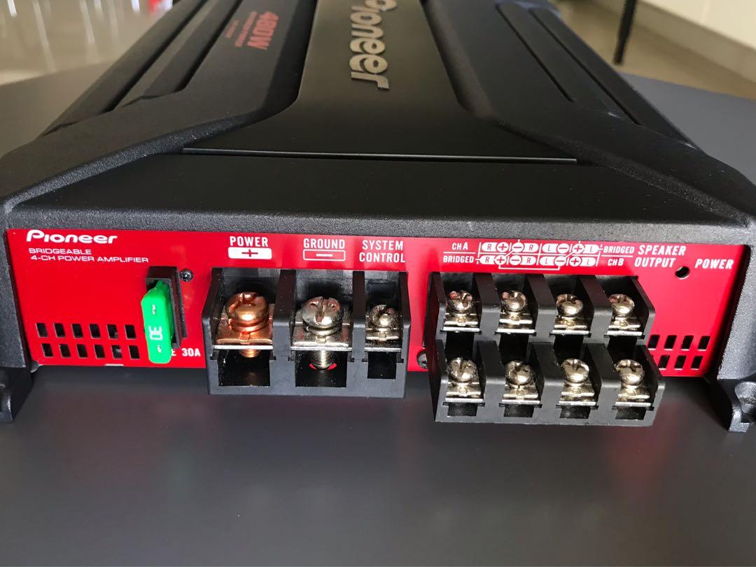 Pioneer 4 Channels Car Amplifier GM-A4604, Car Accessories, Accessories ...