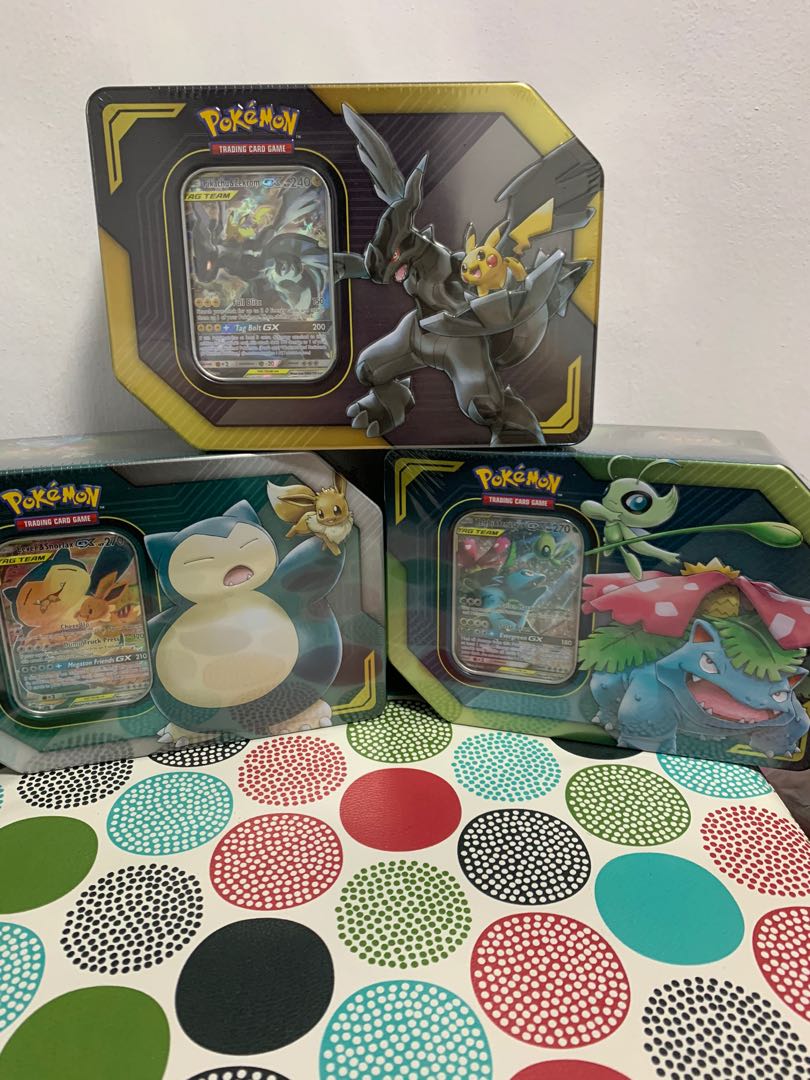 Pokemon TCG Pikachu & Zekrom, Snorlax & Eevee, Venusaur & Celebi Rare ...