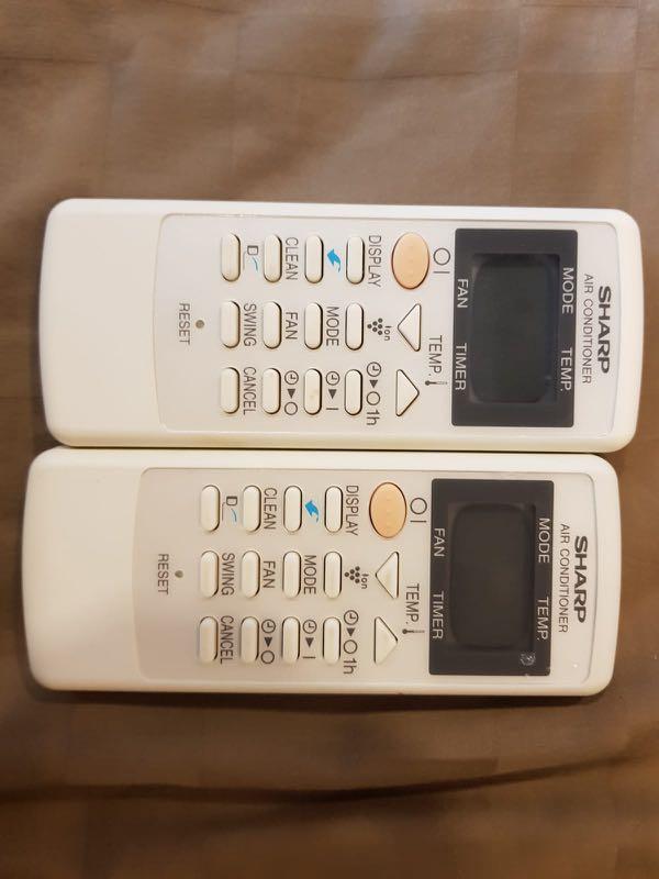 Sharp Aircon Remote Control, TV & Home Appliances, Air Conditioners ...