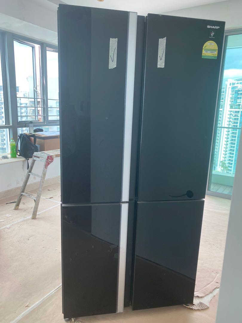 Sharp French Door Fridge SJ-FS79V-BK (600L), TV & Home Appliances ...