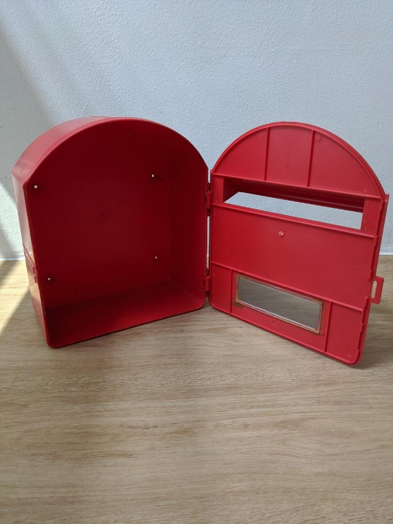 Vintage Red Plastic Letter Box, Furniture & Home Living, Home ...