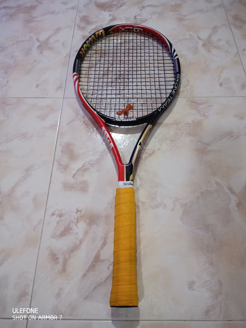 Wilson BLX Six.One Team Tennis Racquet, Sports Equipment, Sports ...