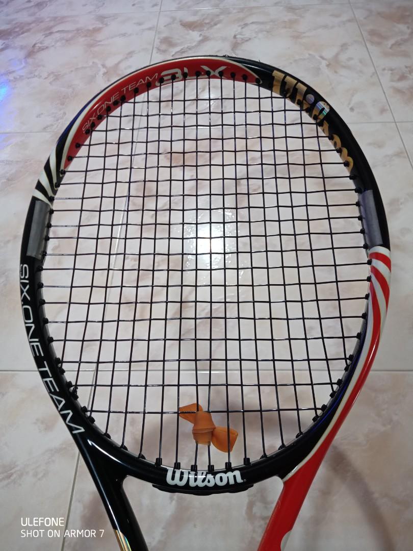 Wilson BLX Six.One Team Tennis Racquet, Sports Equipment, Sports ...