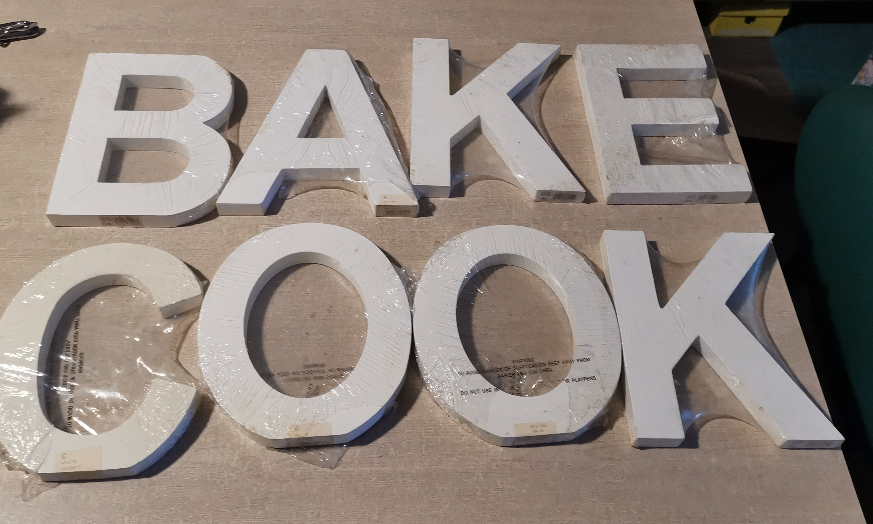 Wooden Letters;Bake, Cook, Hobbies & Toys, Stationery & Craft, Craft ...