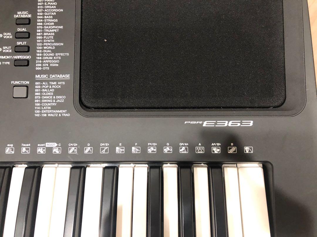 Yamaha PSR E363, Hobbies & Toys, Music & Media, Musical Instruments on ...
