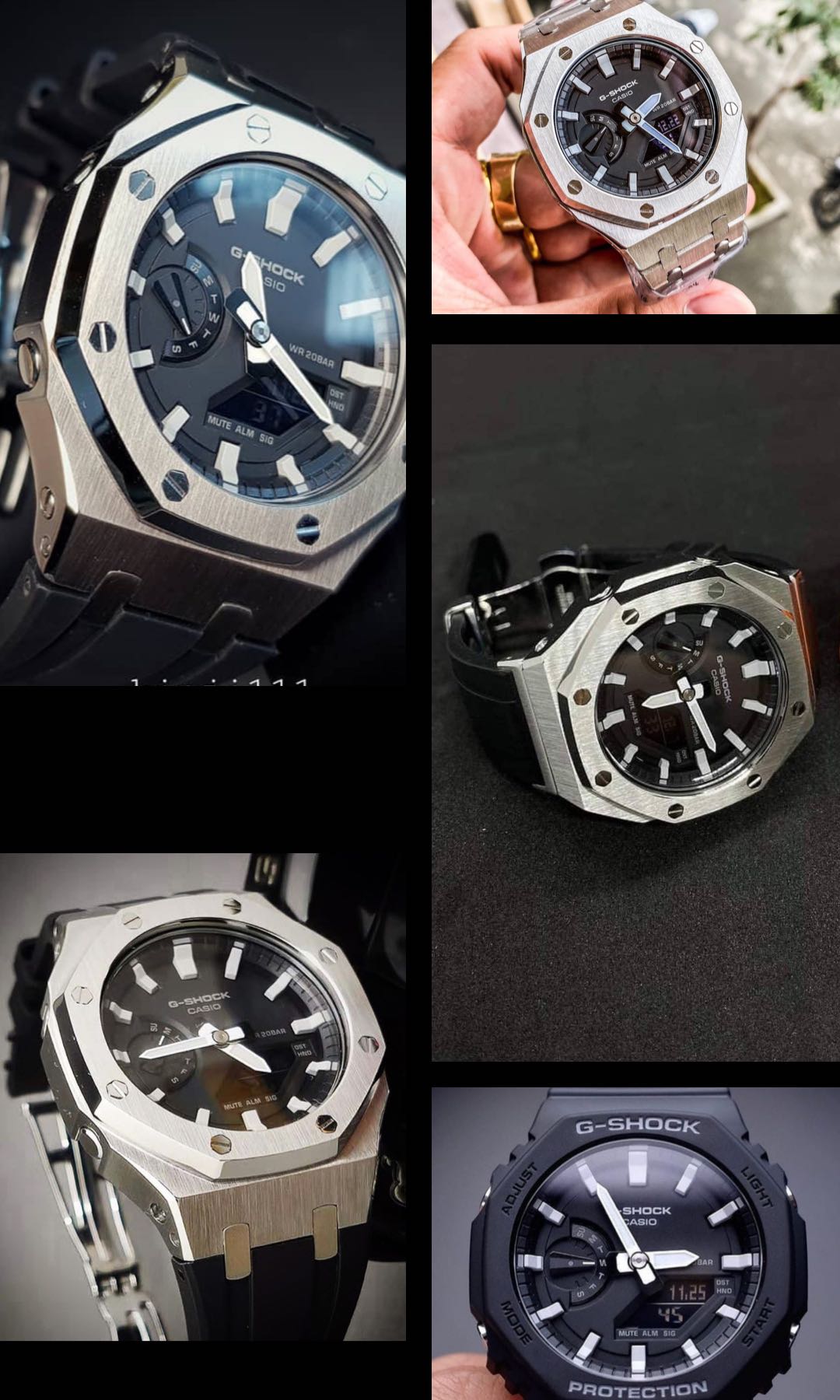 All versions v2 v3 v4 Casio gshock Ap mod ap hublot rubber bracelet ga ...