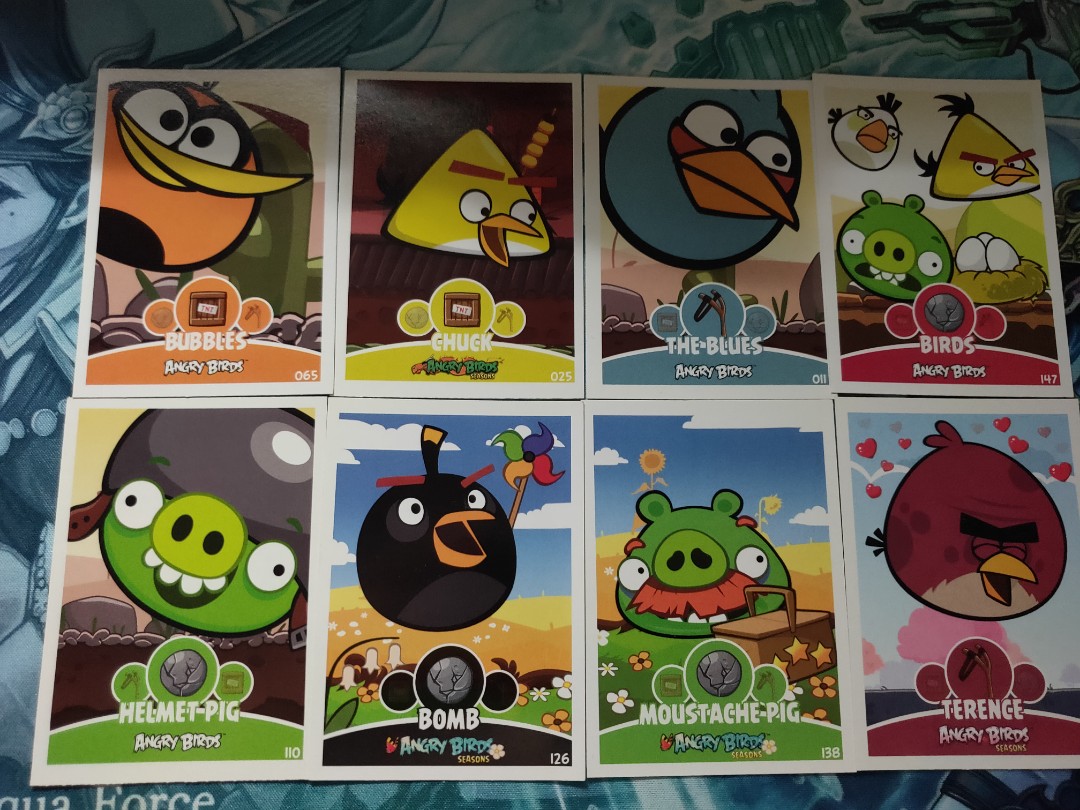 [Free] Angry bird cards, Hobbies & Toys, Toys & Games on Carousell