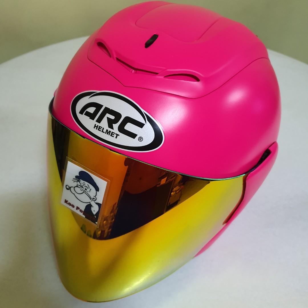 ARC RITZ HELMET MATT PINK, Motorcycles, Motorcycle Accessories on Carousell