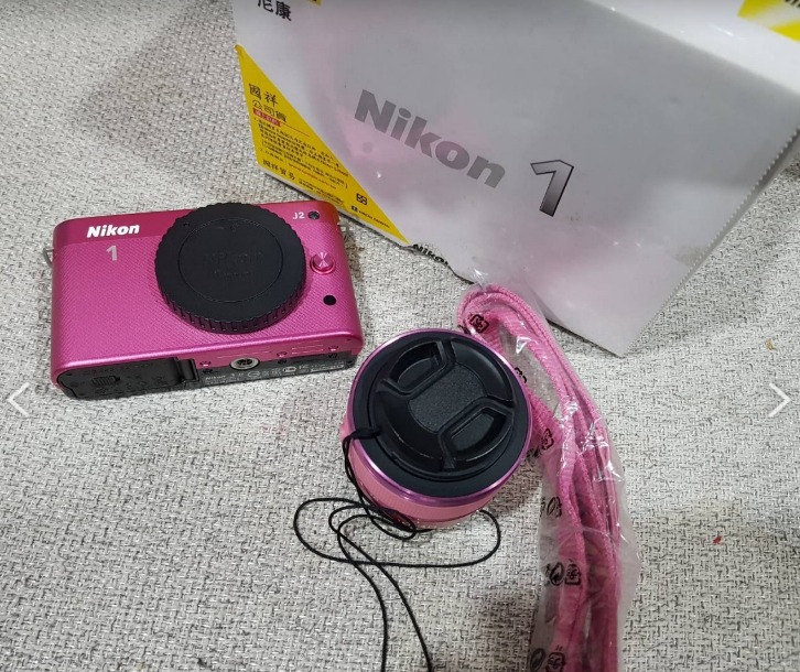 ASDF 二手如新 NIKON J2 10-30MM 單眼相機 輸給J5 J3 V1 V2, 相機攝影, 攝影機在旋轉拍賣
