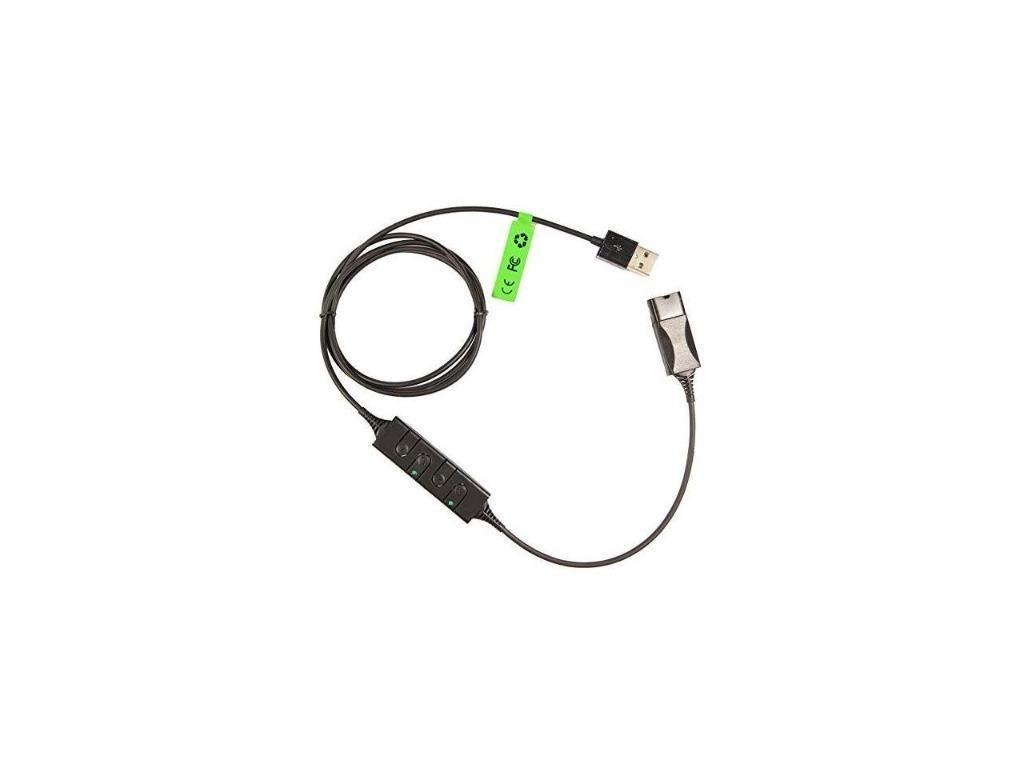 BB195 Call Center Headset Quick Disconnect QD Cable to USB Plug Adapter ...