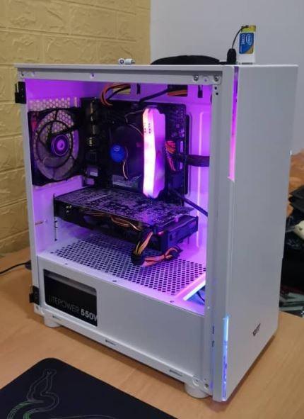 Budget Gaming White PC Build (INTEL I3-10100F WITH RX570 4GB ...