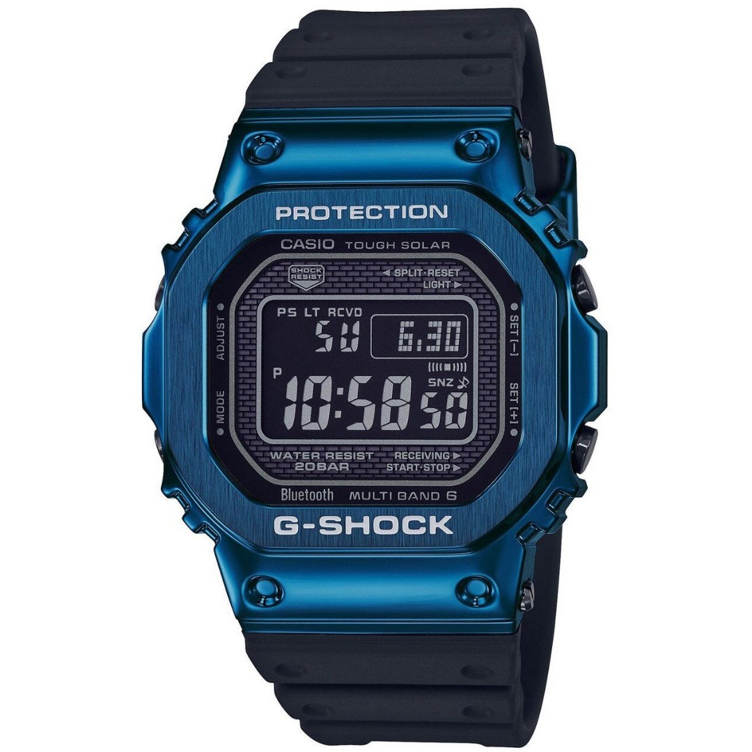 Casio GMW B5000 Metal Blue, Mobile Phones & Gadgets, Wearables & Smart ...