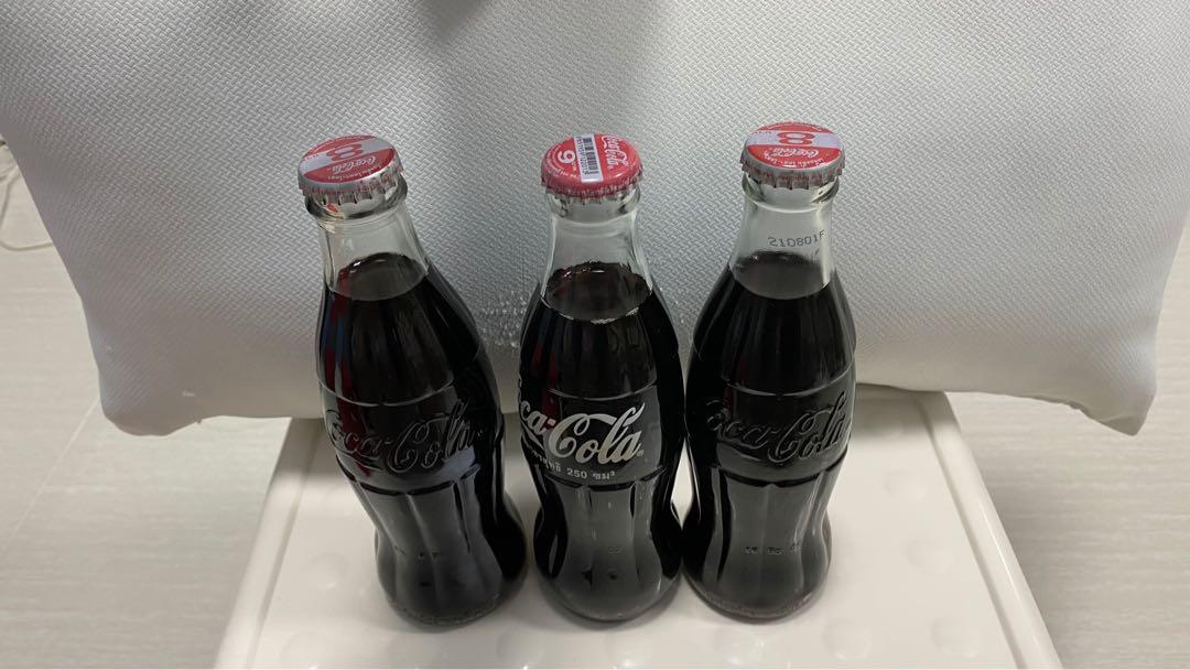 Coca-Cola 3 bottles, Food & Drinks, Alcoholic Beverages on Carousell