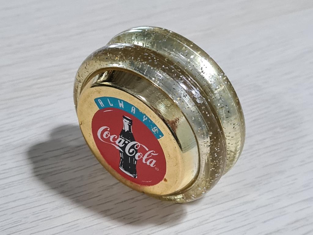 Coca-Cola Yo-Yo Coke Yoyo Genuine Russell NOS Gold Glitter Galaxy Style ...