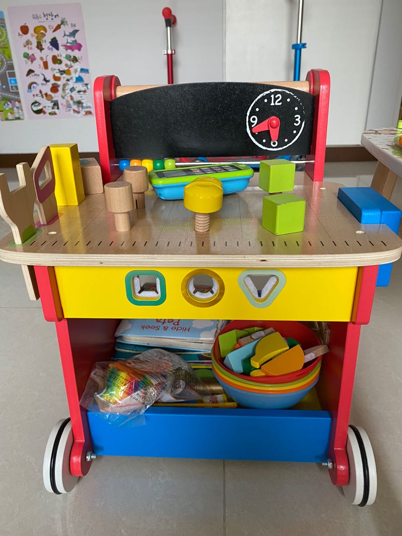 ELC Wooden Workbench, Babies & Kids, Baby Nursery & Kids Furniture ...