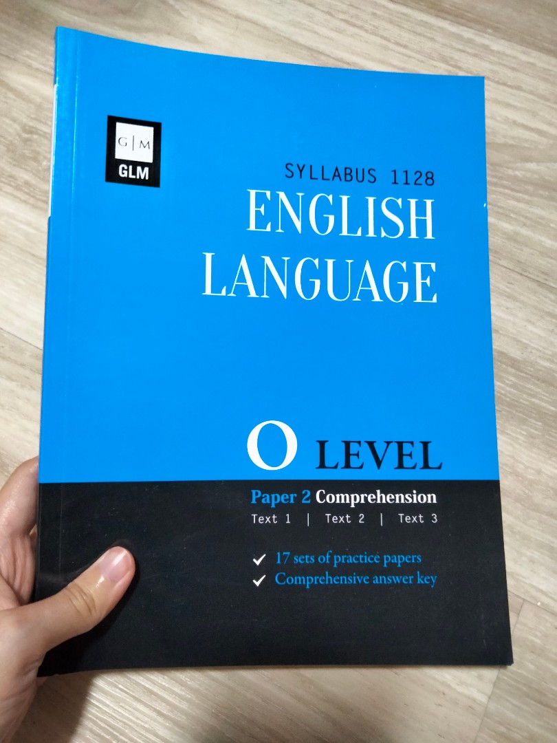 English o level comprehensive practice paper, Hobbies & Toys, Books ...