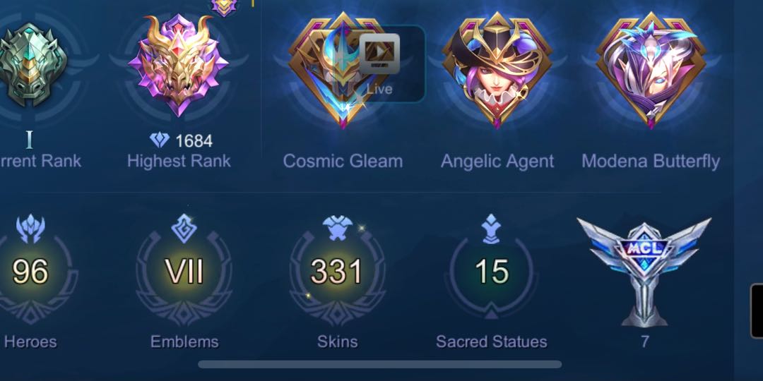 Extremely rare MLBB skin collector account for sale, Video Gaming ...