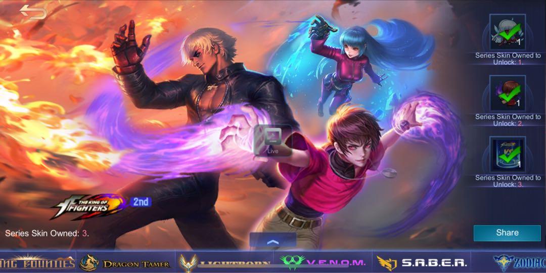 Extremely rare MLBB skin collector account for sale, Video Gaming ...