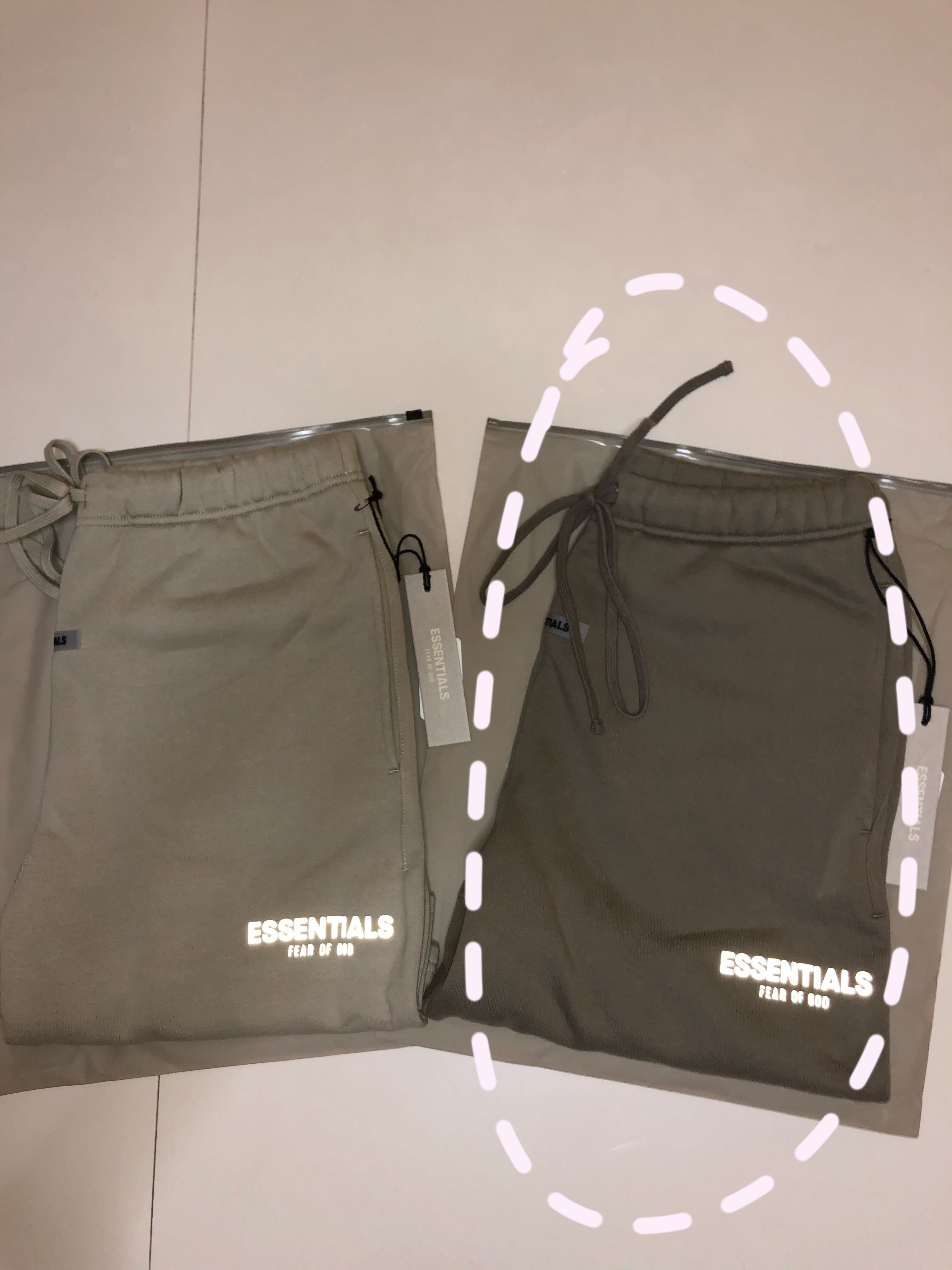 Fear Of God Essentials Taupe Sweat Shorts, Men's Fashion, Bottoms ...
