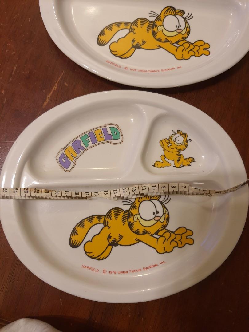 Garfield Vintage Melamine plates, Furniture & Home Living, Kitchenware ...