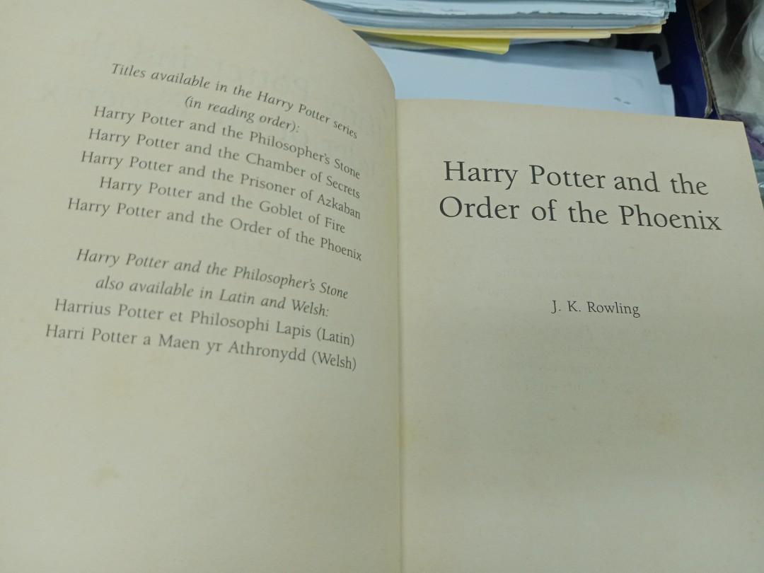 Harry potter harr cover book Half A4, Hobbies & Toys, Books & Magazines ...