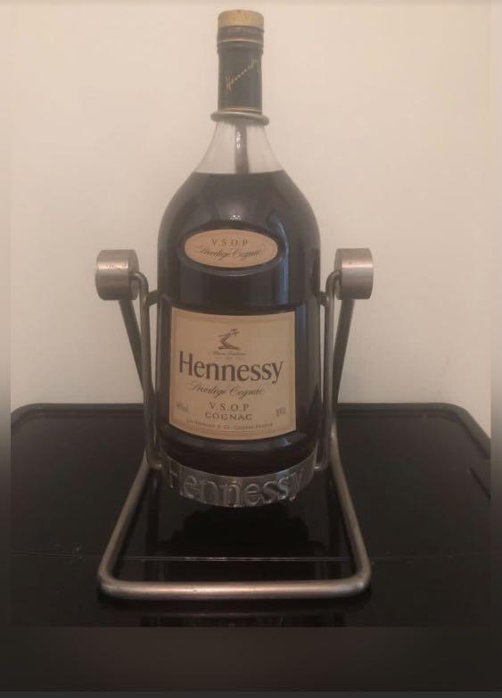 Hennessy 3L with cradle., Food & Drinks, Alcoholic Beverages on Carousell