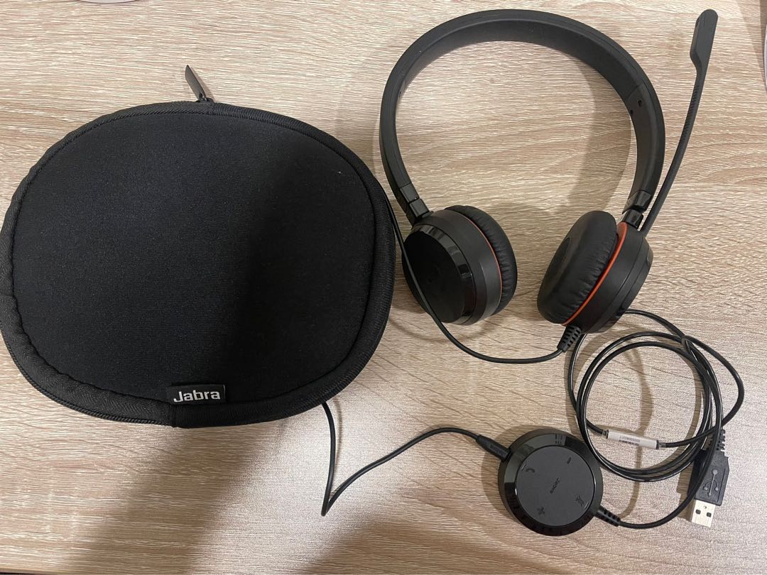 Jabra Evolve Corded Headset, Audio, Headphones & Headsets on Carousell