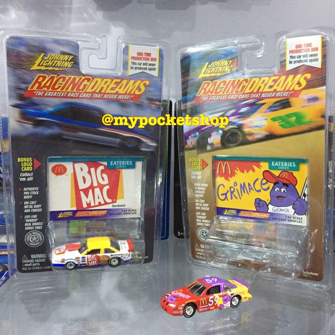 (RESERVED) Johnny Lightning Racing Dreams - McDonalds BIG MAC & GRIMACE ...