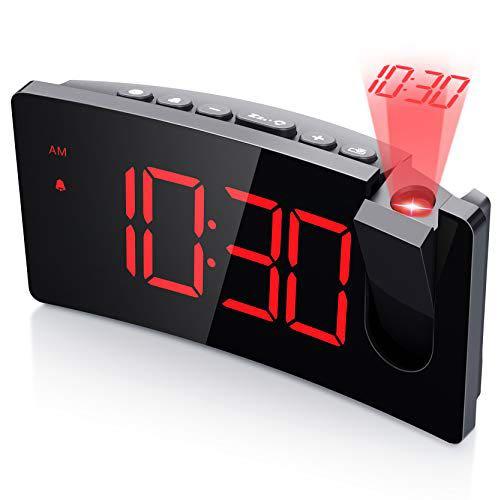LED Projection Alarm Clock, Furniture & Home Living, Home Decor, Clocks ...