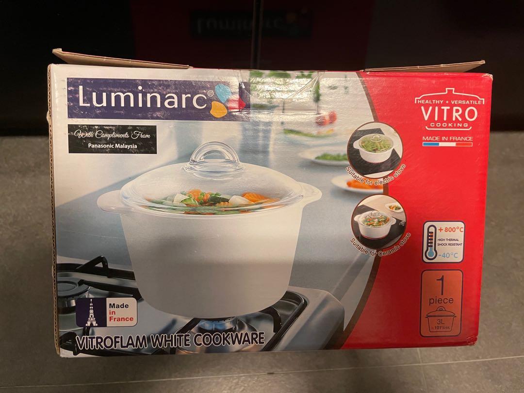 Luminarc Vitroflam White Cookware (unused), Furniture & Home Living ...