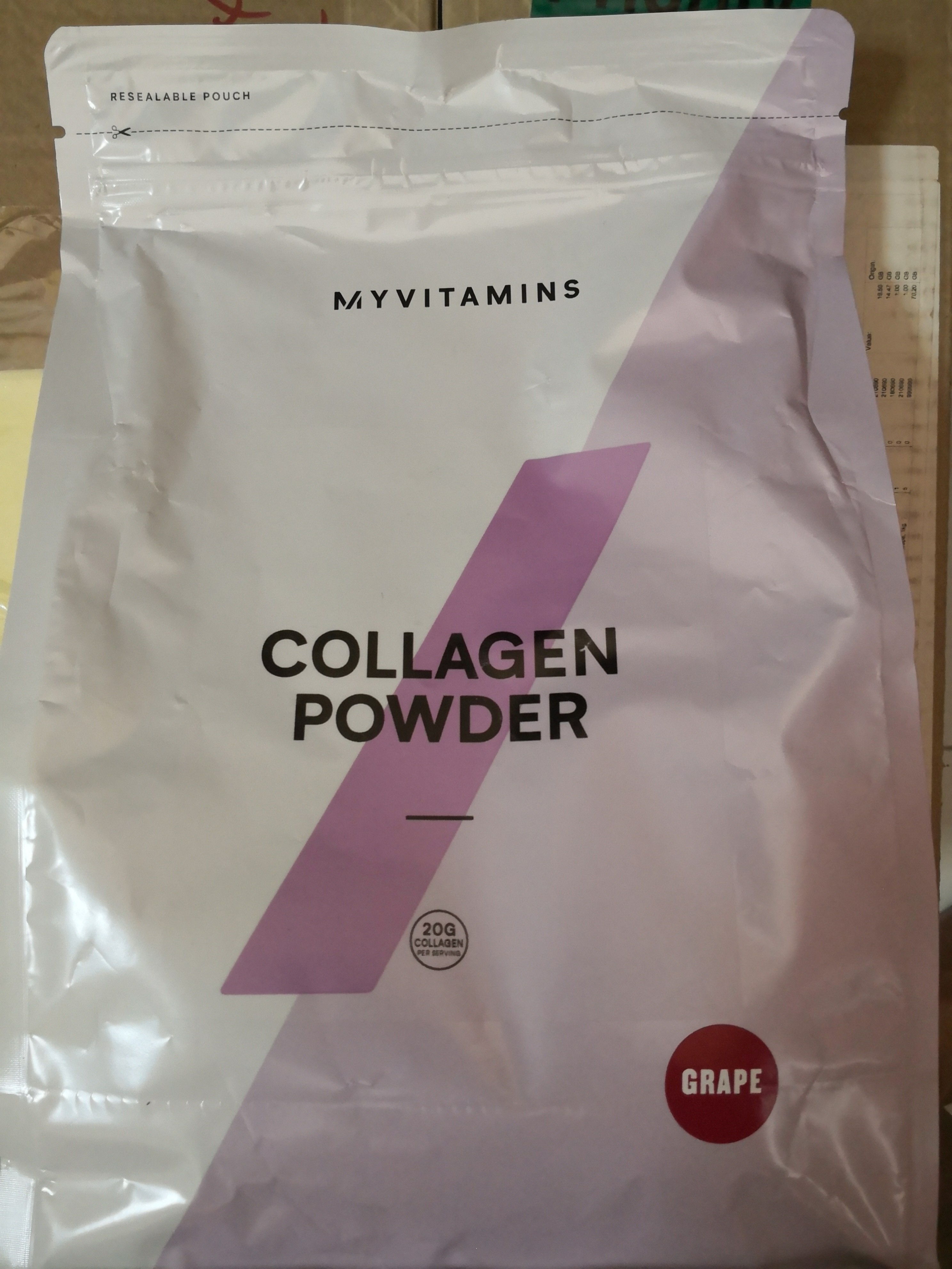 Myprotein Myvitamin Collagen 1kg grape flavoured, Health & Beauty, Face ...