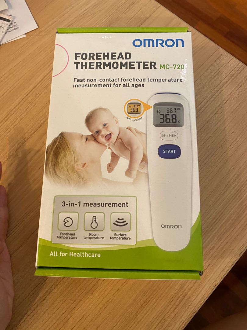 Omron Forehead Thermometer MC-720, Everything Else, Others on Carousell