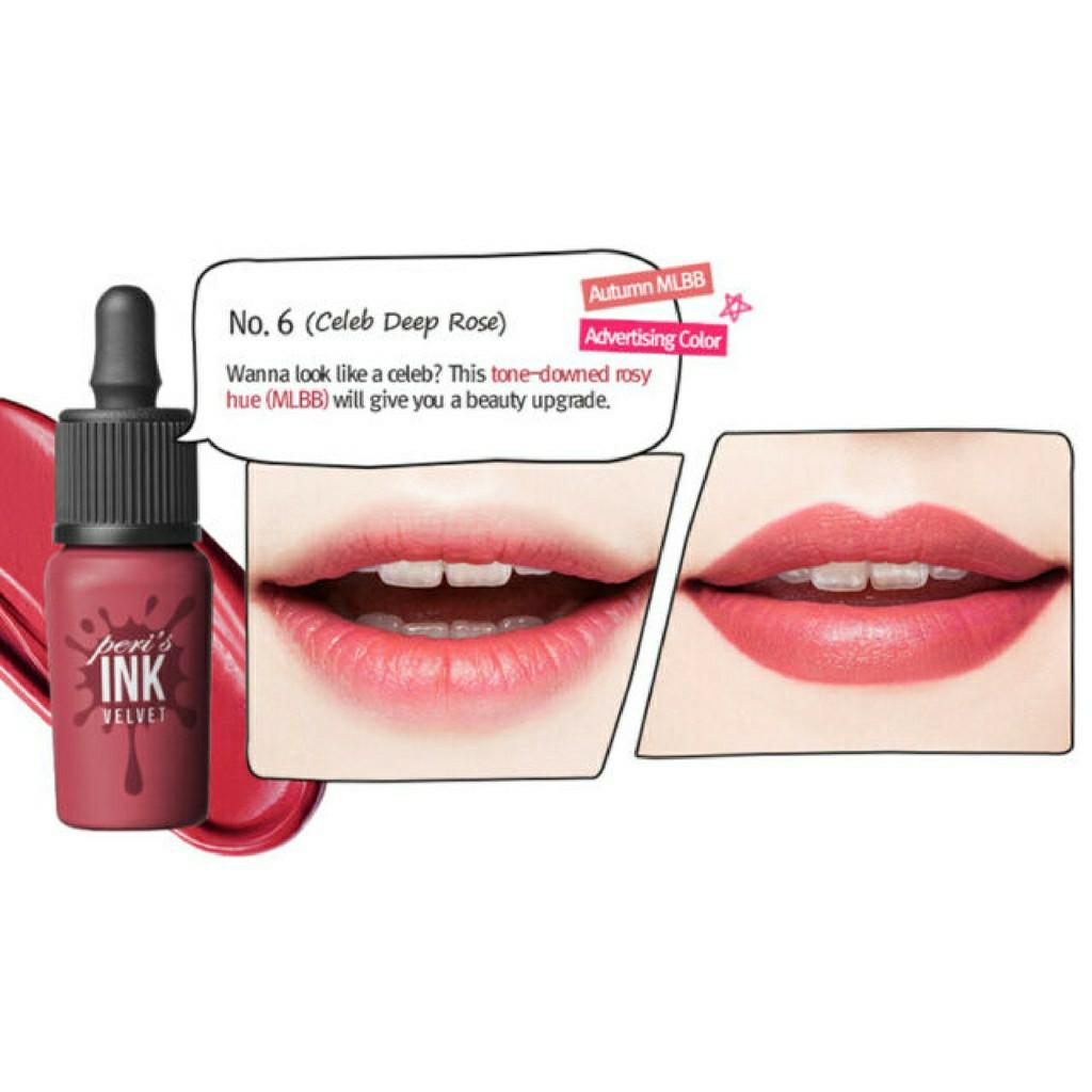 Peripera Ink Velvet - 06 Celeb Deep Rose, Beauty & Personal Care, Face ...