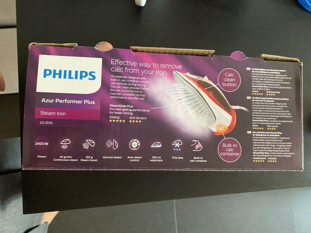 Phillips Azur Performer plus GC4516 Steam Iron, TV & Home Appliances ...