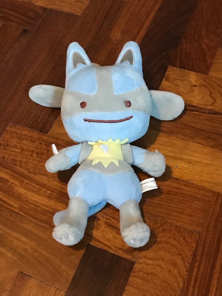 Pokemon Lucario Ditto Plush, Hobbies & Toys, Toys & Games on Carousell