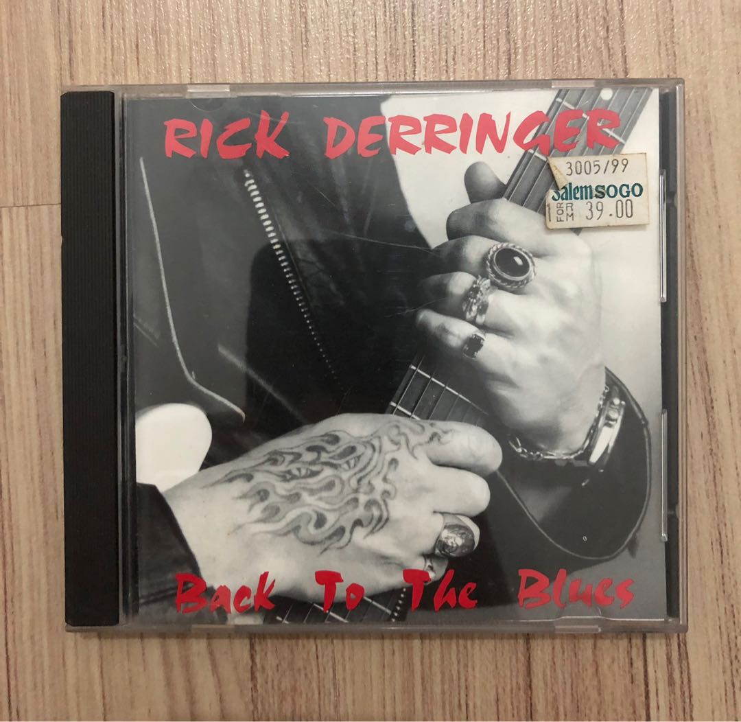Rick Derringer - Back To The Blues CD 1993 Blues Bureau International ...